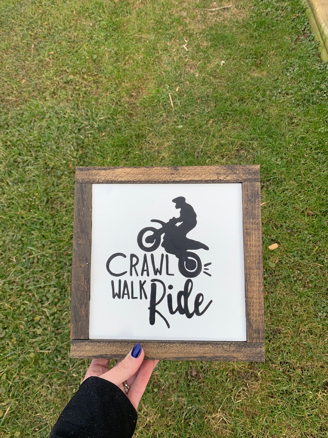 Crawl Walk Ride Sign Nursery Decor Dirt Bike Sign Motocross | Etsy