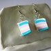 Transgender Pride Flag Cake Slice Earrings: Polymer Clay Food Jewelry ...