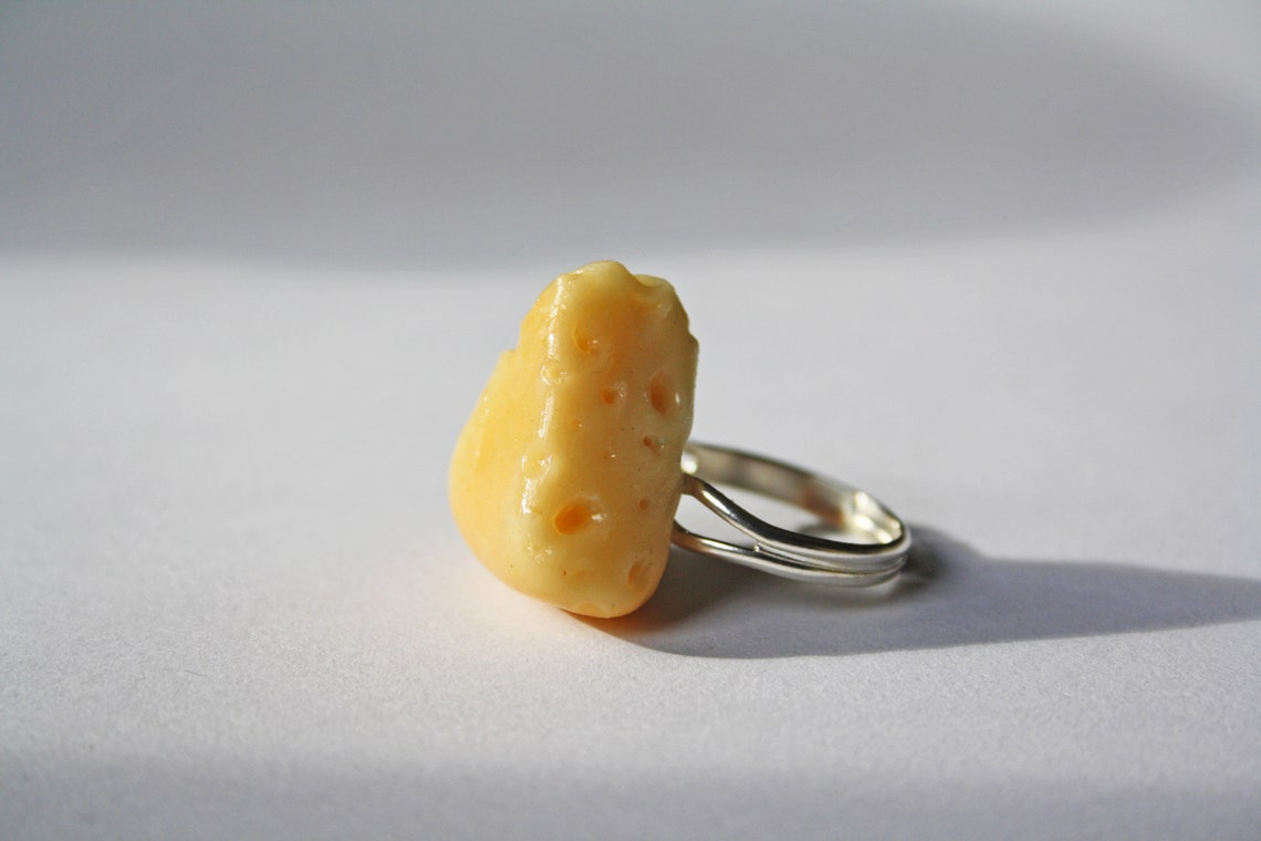 Adjustable Cheese Rings Cheese Wedge Rings Polymer Clay | Etsy