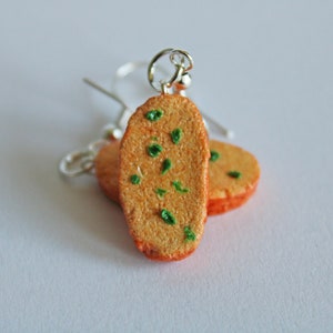 Garlic Bread Earrings | Realistic Food Jewelry | Original or Cheesy ...