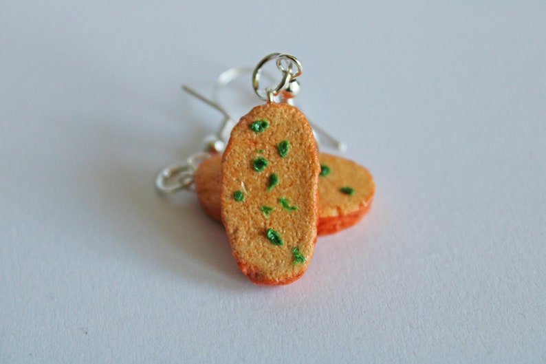 Garlic Bread Earrings | Realistic Food Jewelry | Original or Cheesy ...