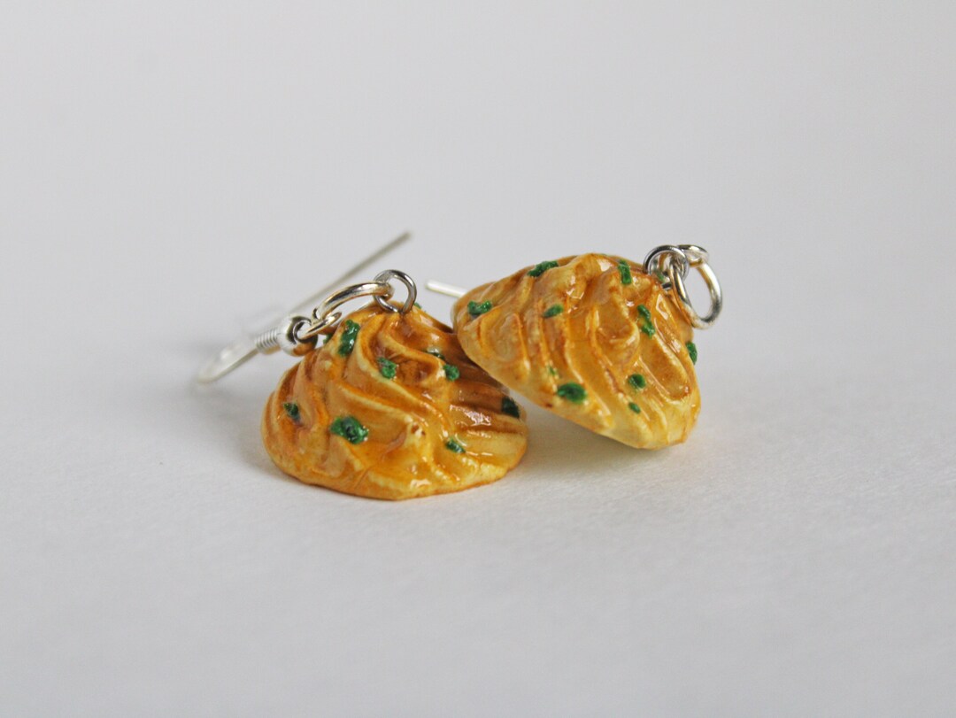 Duchess Potato Earrings: Miniature Food Jewelry, Polymer Clay Charm - Etsy
