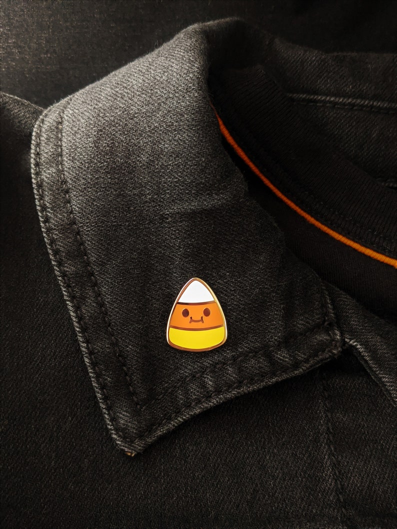 Cornelius Corn Hard Enamel Pin Cute Candy Corn Halloween | Etsy