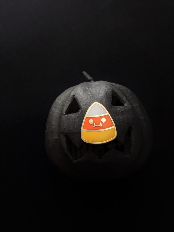 Cornelius Corn Hard Enamel Pin Cute Candy Corn Halloween | Etsy