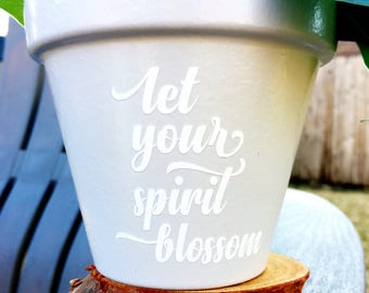 Flower pot sayings | Etsy