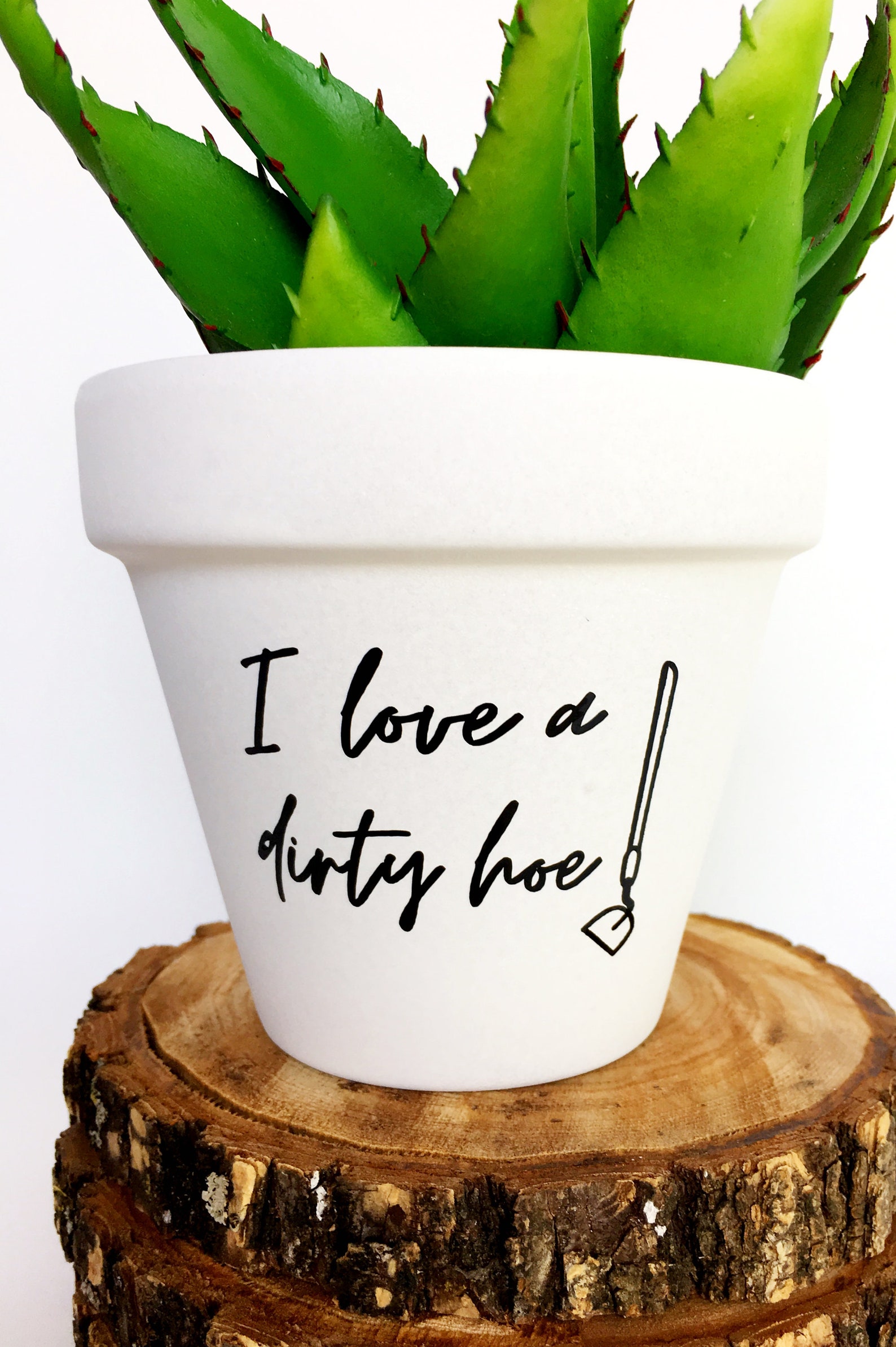 I Love a Dirty Hoe - Plant Pun - Plant Pun Pot - Punny Pot - Pot With ...
