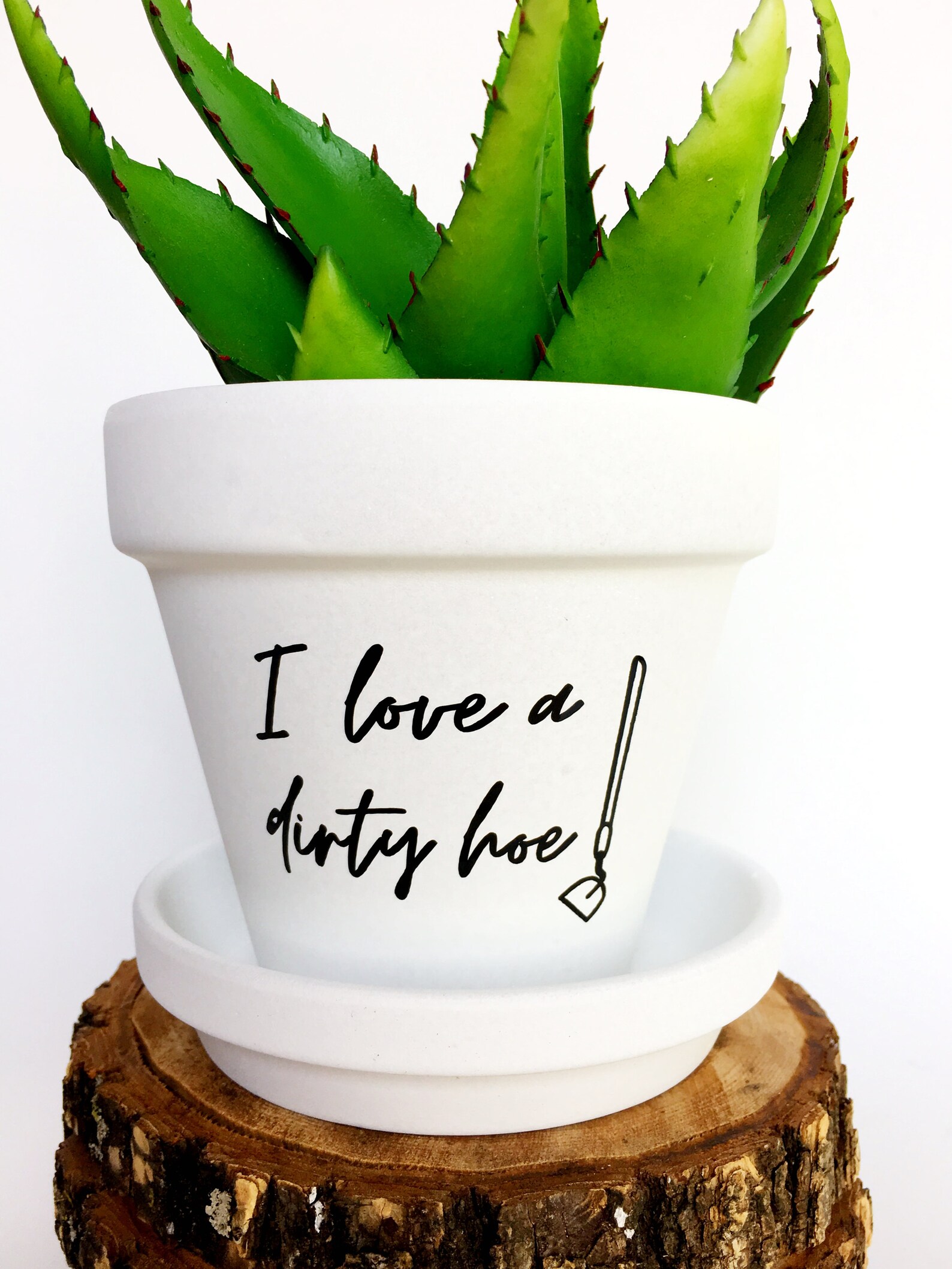 I love a dirty hoe plant pun plant pun pot punny pot | Etsy
