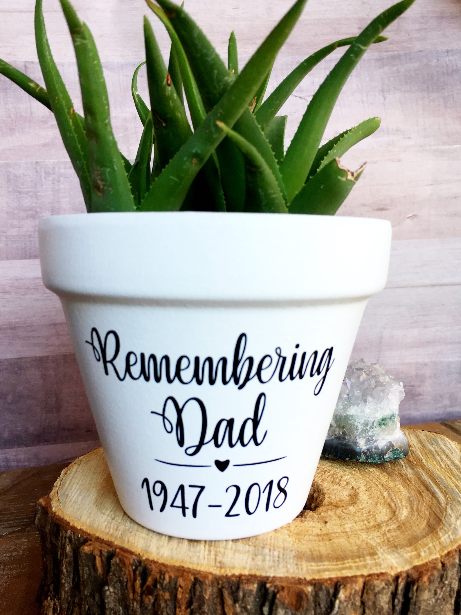Remembering Dad - Memorial Gift - Memorial Pot - Memorial Planter ...