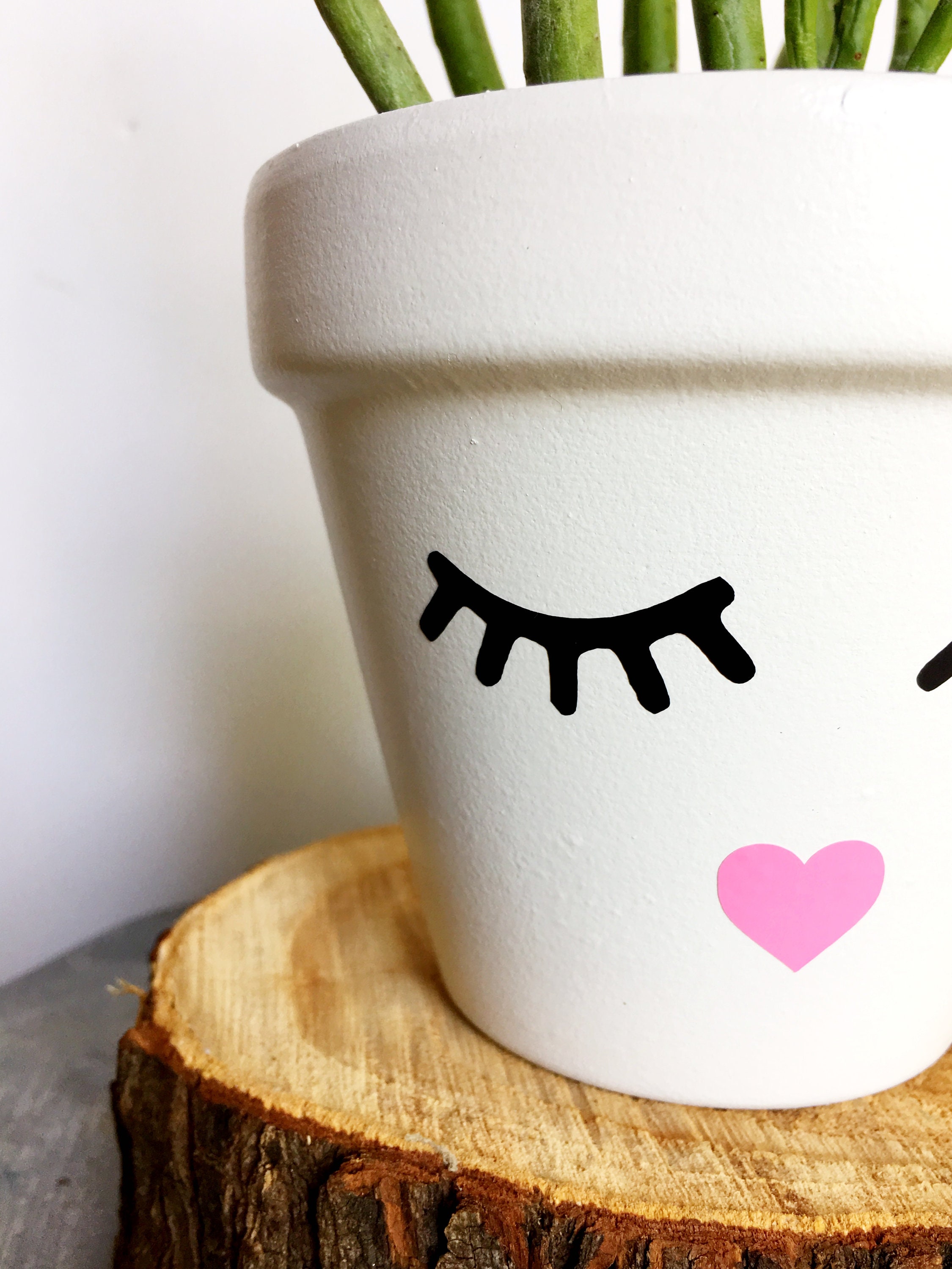 Faceplanter™ - Cute Flower Pot - Pot With Face - Eyelashes - Plant Pun ...
