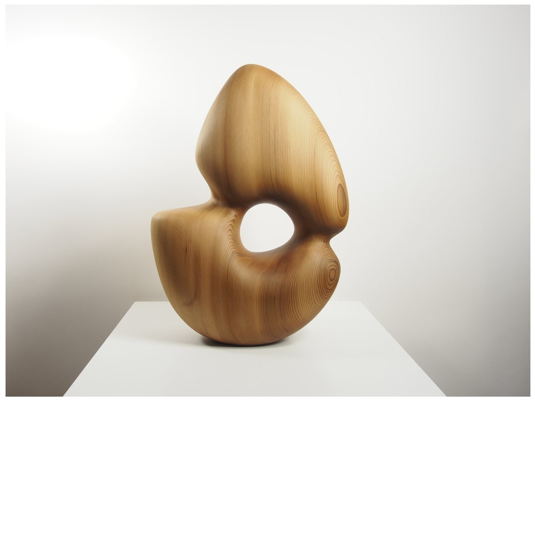 Fine Art Wood Sculpture - Incipient Dyad No.2 - Hand Carved in Western ...