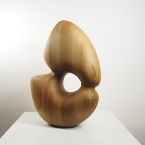 Fine Art Wood Sculpture - Incipient Dyad No.2 - Hand Carved in Western ...
