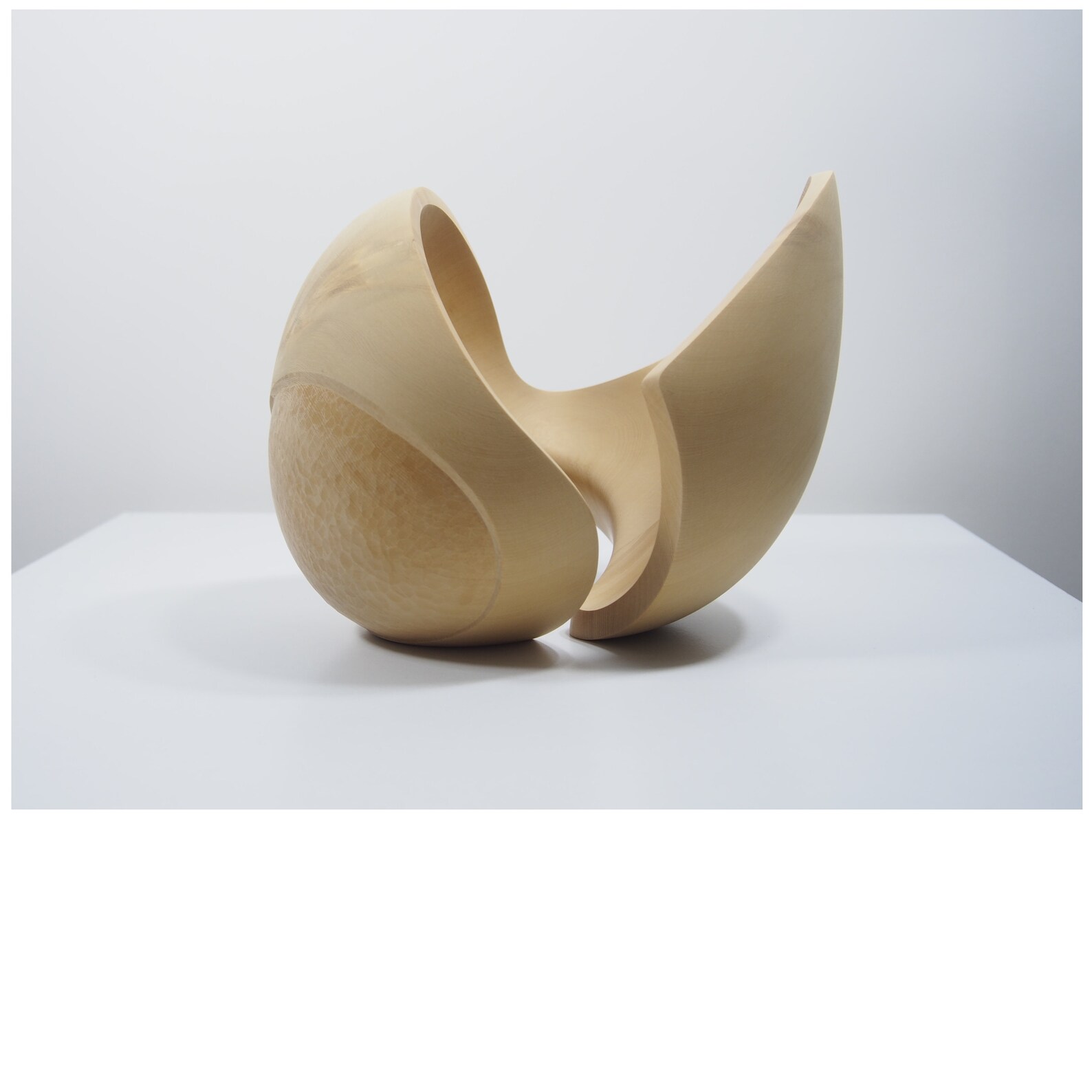 Fine Art Wood Sculpture the Emerging of Silence No.1 Hand Carved in ...