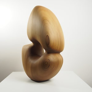 Fine Art Wood Sculpture - Incipient Dyad No.2 - Hand Carved in Western ...