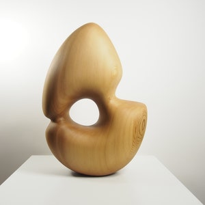 Fine Art Wood Sculpture - Incipient Dyad No.2 - Hand Carved in Western ...