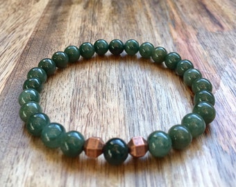 Mens jade bracelet | Etsy