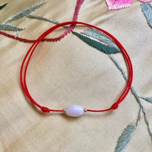 Red String Jade Bracelet, Jade Bead Bracelet, Friendship Bracelet, Red ...