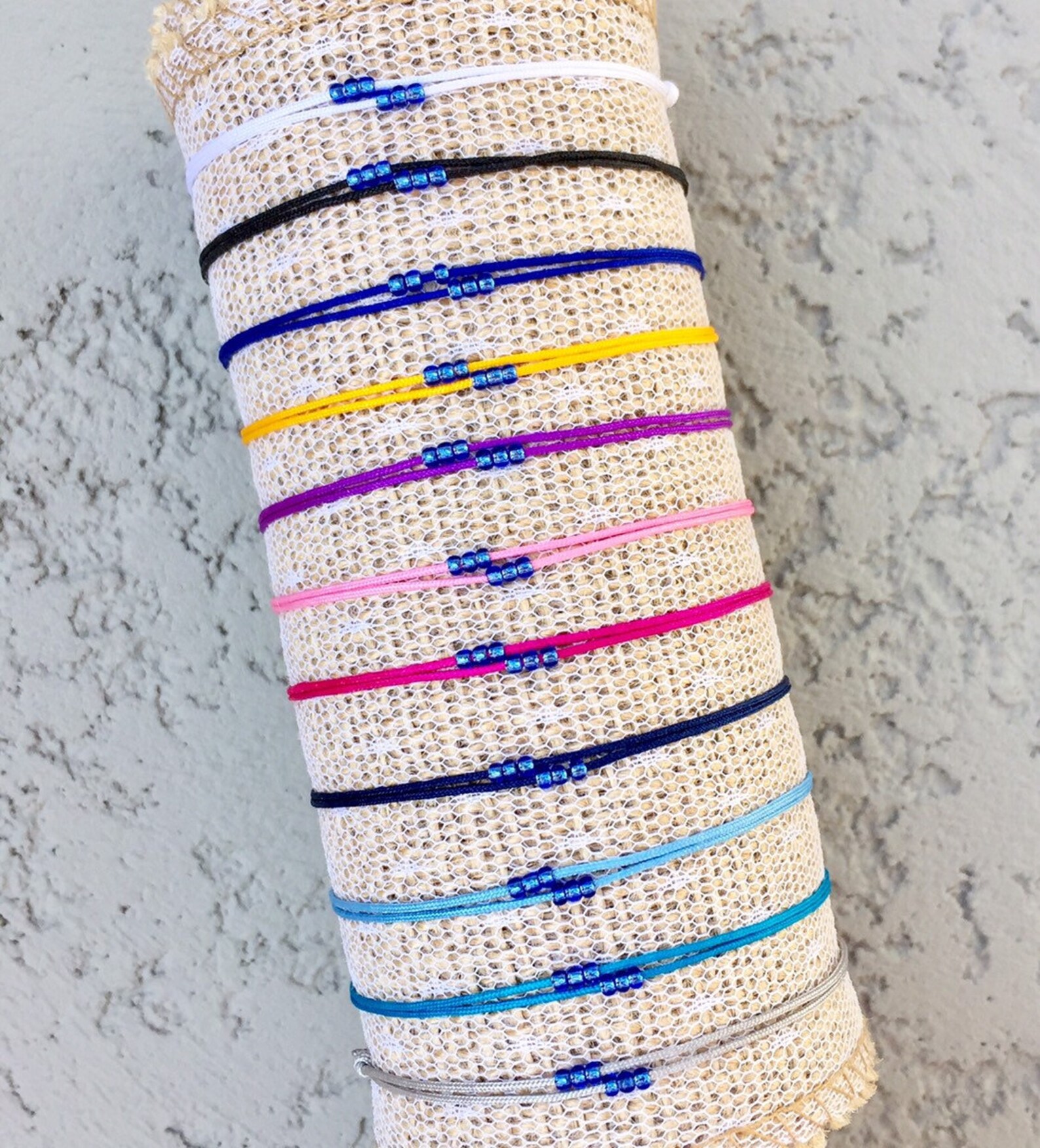 Waterproof Bracelet, Nylon String Bracelet, I Miss You Bracelet, Surfer ...