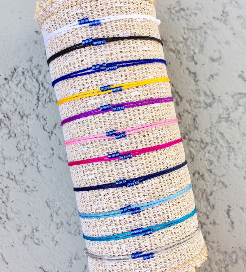 Waterproof Bracelet Nylon String Bracelet I Miss You - Etsy