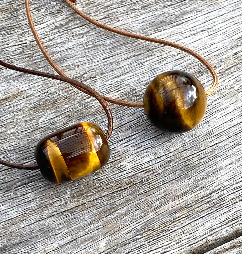 Gemstone Necklace Golden Tiger Eye Necklace Tiger Eye - Etsy