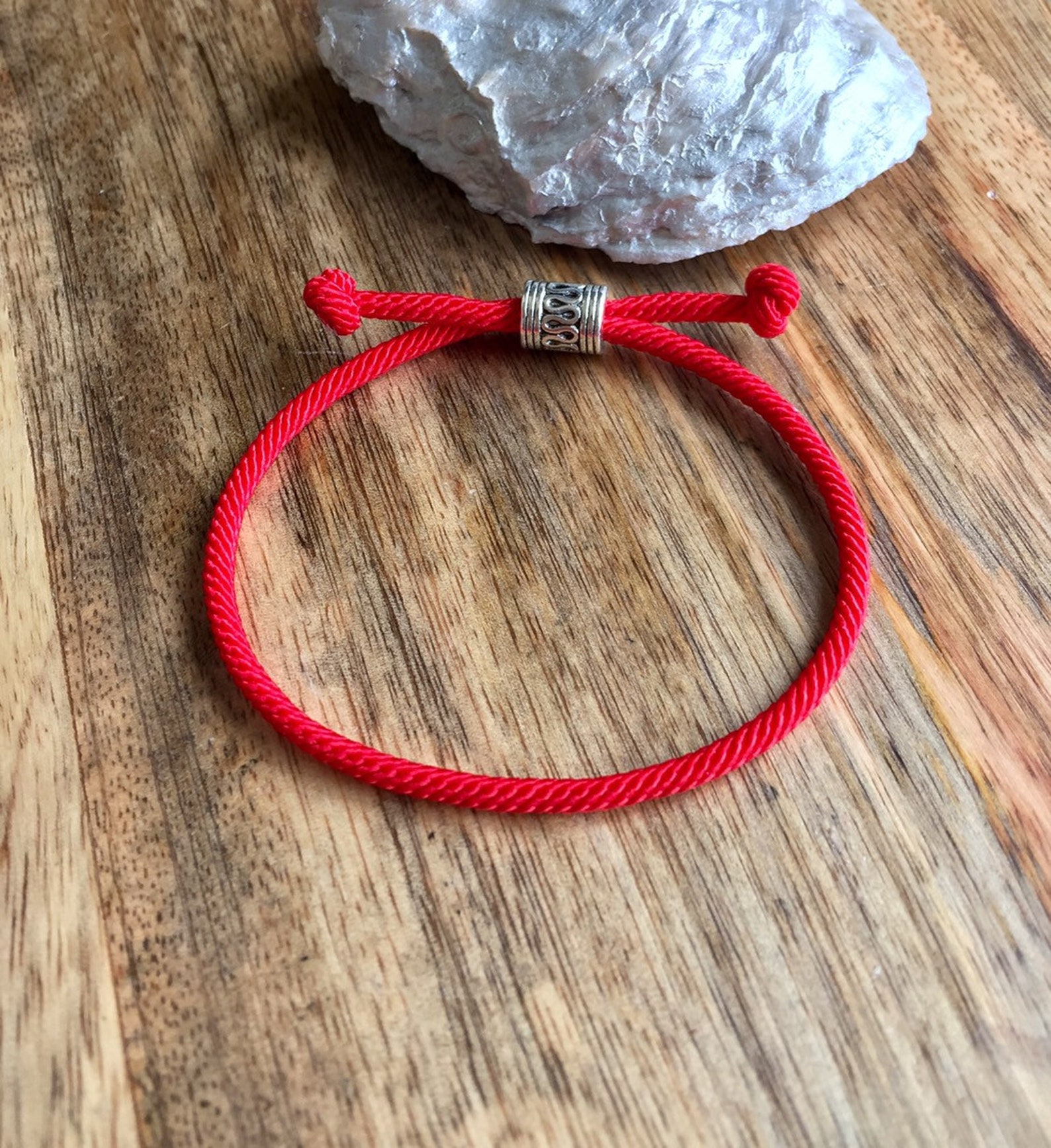 Lucky Red Cord Bracelet Mens Red Bracelet Energy Bracelet | Etsy