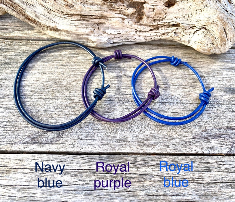 Leather Cord Bracelet Mens Leather Bracelet Surfer Etsy