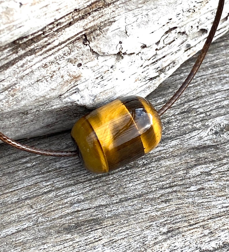 Gemstone Necklace Golden Tiger Eye Necklace Tiger Eye - Etsy