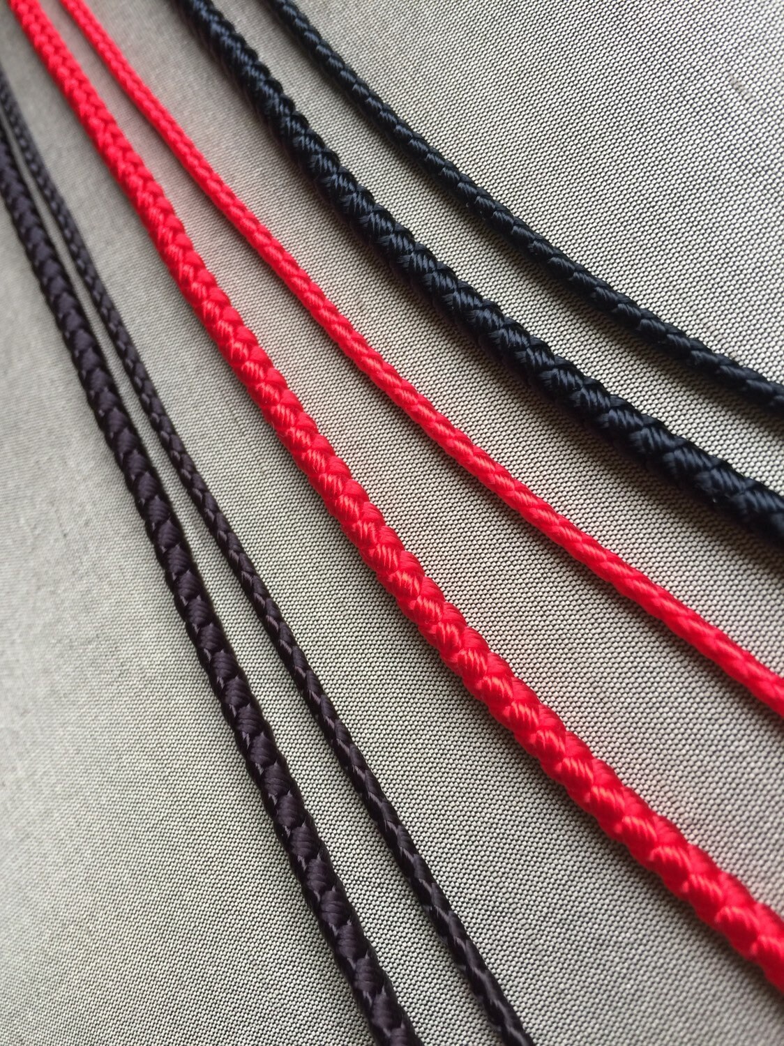 Waterproof NecklaceBlack Braided Cord Necklace Mens Black | Etsy