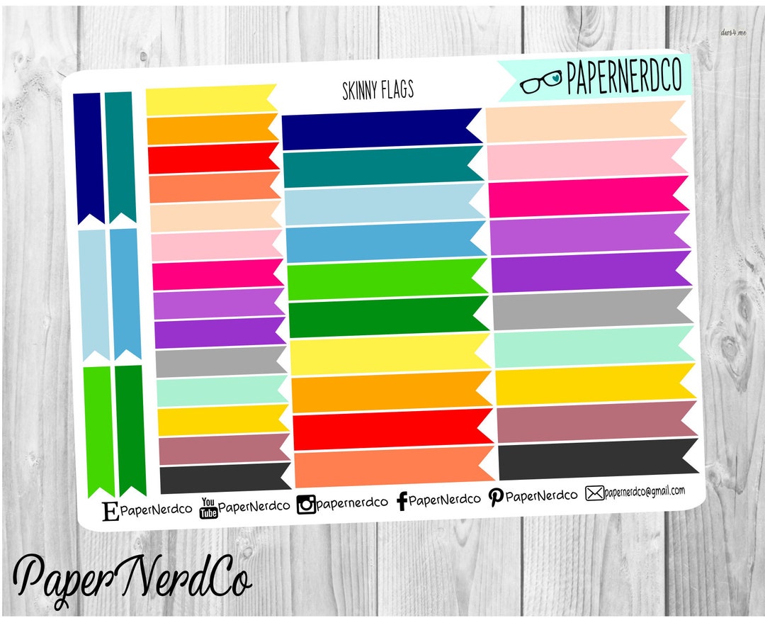 Skinny Flags - Etsy