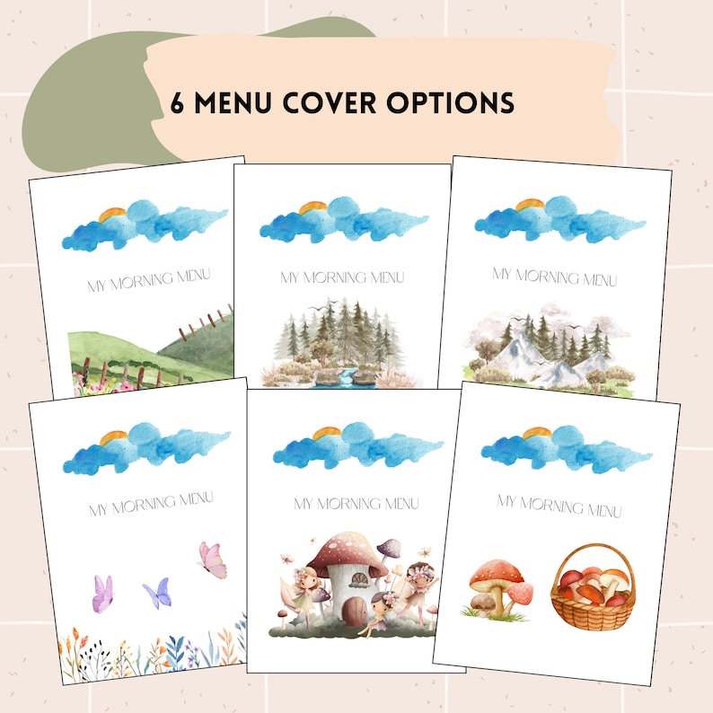 Elementary Morning Menu Bundle - Etsy