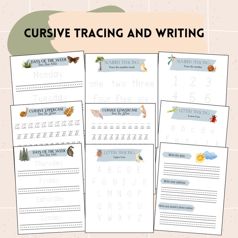 Elementary Morning Menu Bundle - Etsy