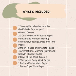 Elementary Morning Menu Bundle - Etsy