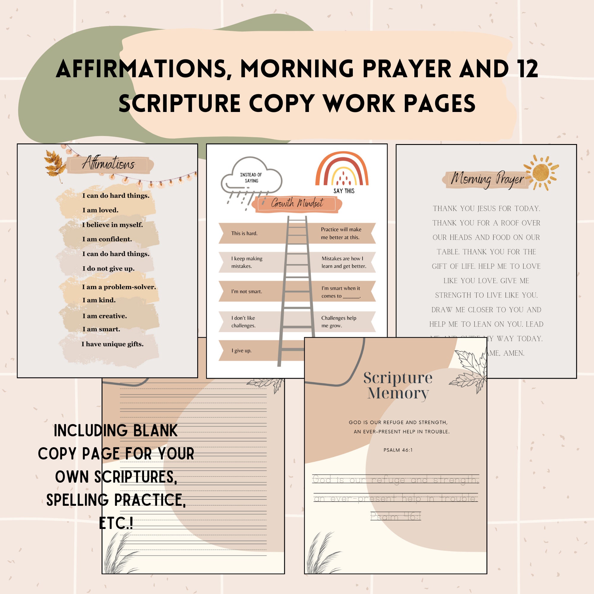 Elementary Morning Menu Bundle - Etsy