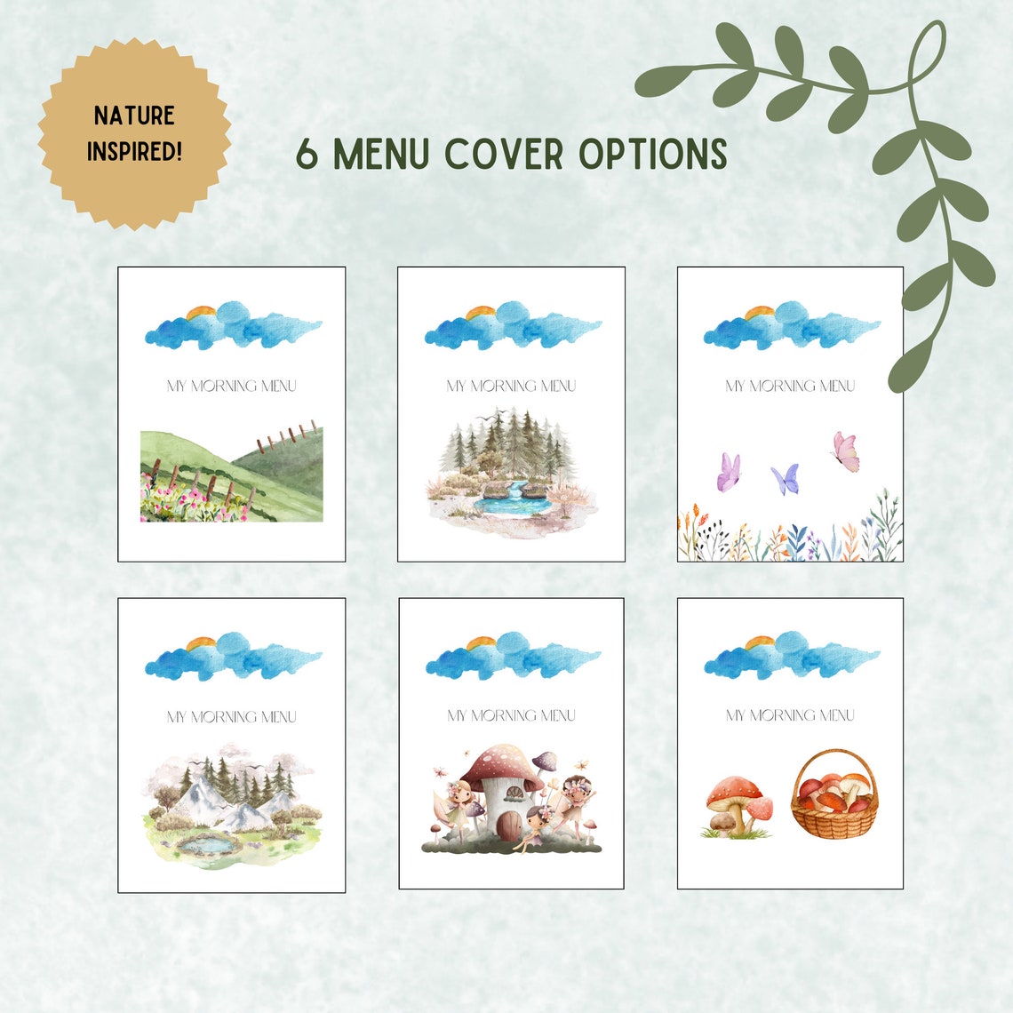 Morning Menu Bundle Pages - Etsy