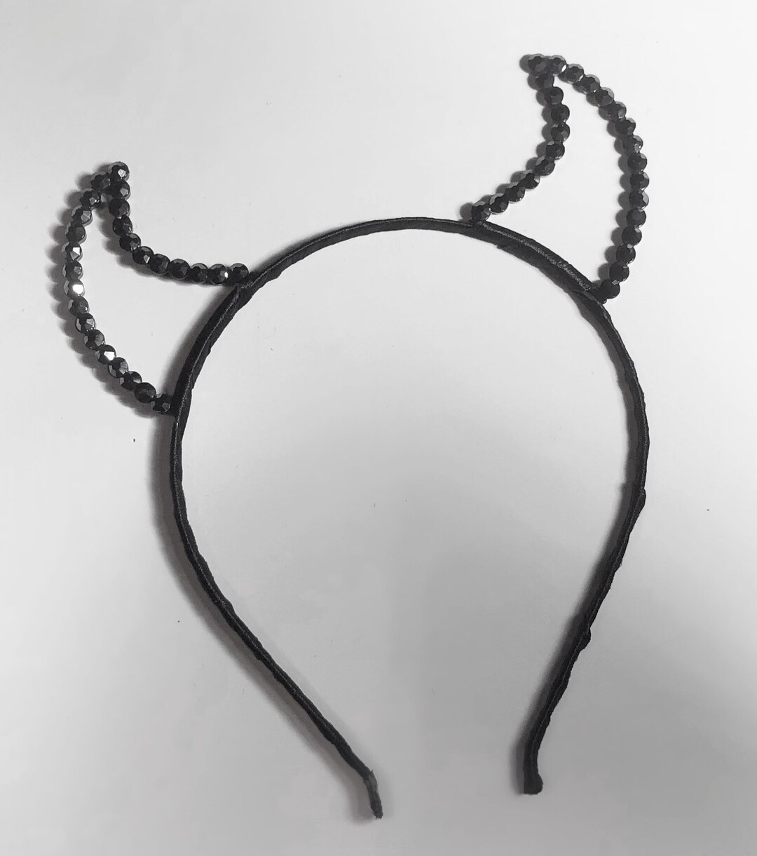 Sparkle Devil Horn Headband - Etsy