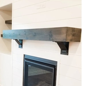 Heavy Duty 6" Steel Mantel Bracket – Rustic Shelf Support – Industrial ...