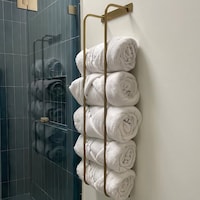 Multi-purpose Wall-mounted Rack: Versatile Towel Hanger for Bathroom ...