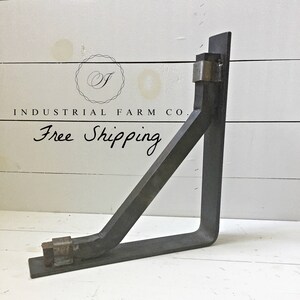 Heavy Duty 2" Wide L Shape Shelf Bracket With 1” Square Angled Support ...