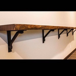 Heavy Duty 2" Wide L Shape Shelf Bracket With 1” Square Angled Support ...