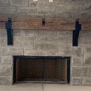 Vandiver Solid Mantel End Caps – Steel Beam Caps, Fireplace Mantle ...