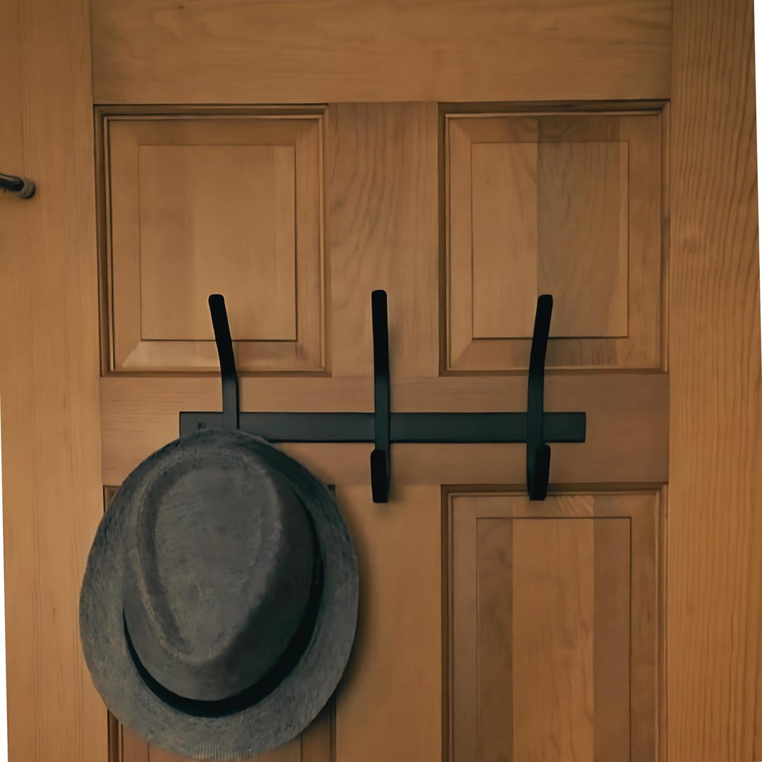 Handmade Meredith Petite Double J Hook Coat Rack - Industrial Farmhouse ...