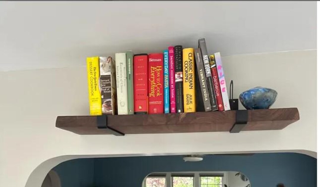 Sleek "j" Style 1-inch-wide Shelf Bracket - Handcrafted Steel for ...