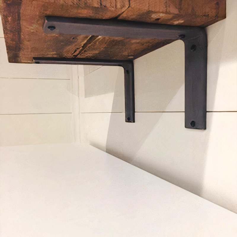 Floating Shelf Wood Iron - Etsy