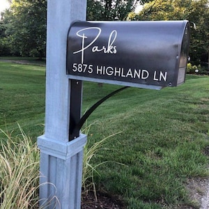 Mailbox Mount, Mailbox Support, Cedar Mailbox Bracket, Bracket for ...