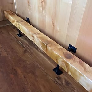 Bar Foot Rail Bracket – Heavy Duty Steel Support, Wall or Floor Mount ...
