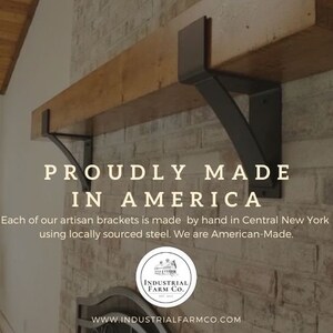 Handmade 3-inch Steel Bracket: Rustic Charm for Your Farmhouse Kitchen ...