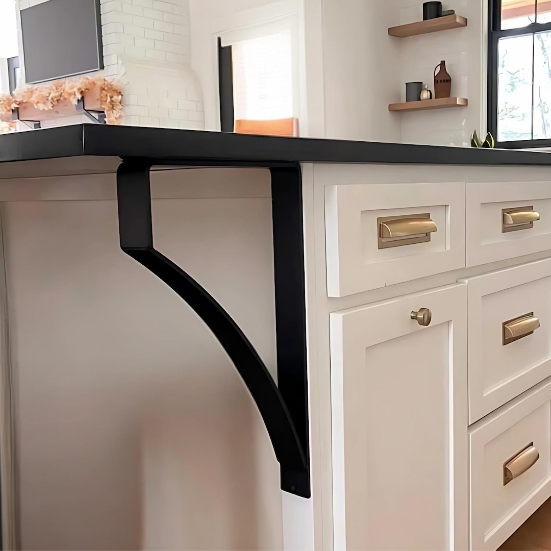 Heavy Duty Steel Countertop Support Bracket, Kitchen Island, Floating ...