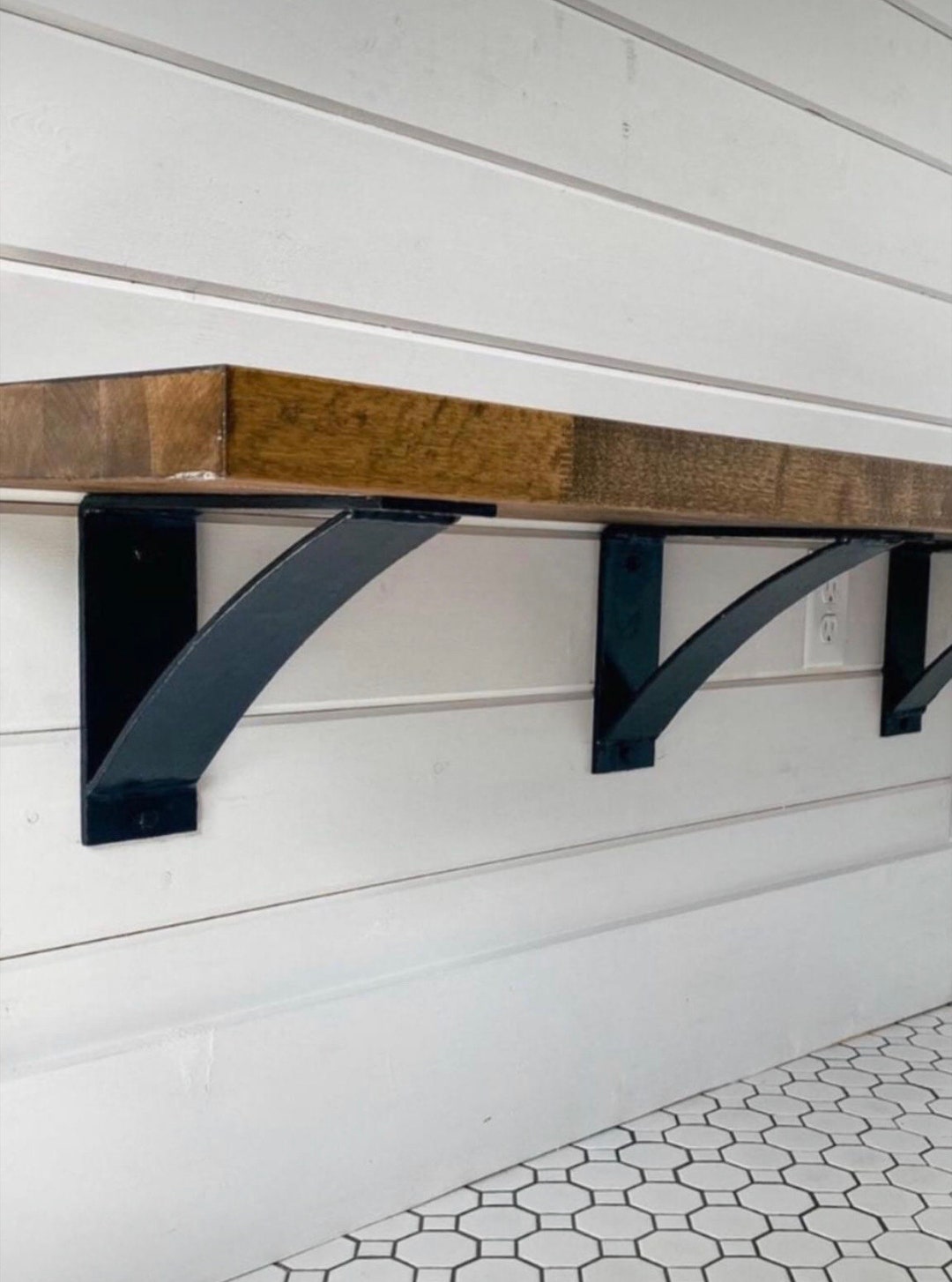 Modern Industrial Raw Shelf Bracket - Heavy Duty Steel Support ...