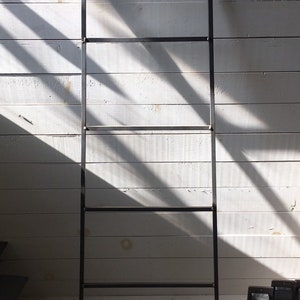 Straight Blanket Ladder, Home Decor, Industrial Ladder, Metal Ladder ...