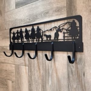 Yellowstone Decor Cowboy Coat Rack Ranch Decor Steel Western Coat ...