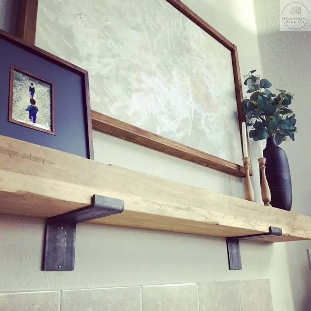 Handcrafted 3-inch Wide 'Z' Style Shelf Bracket - Rustic Industrial ...